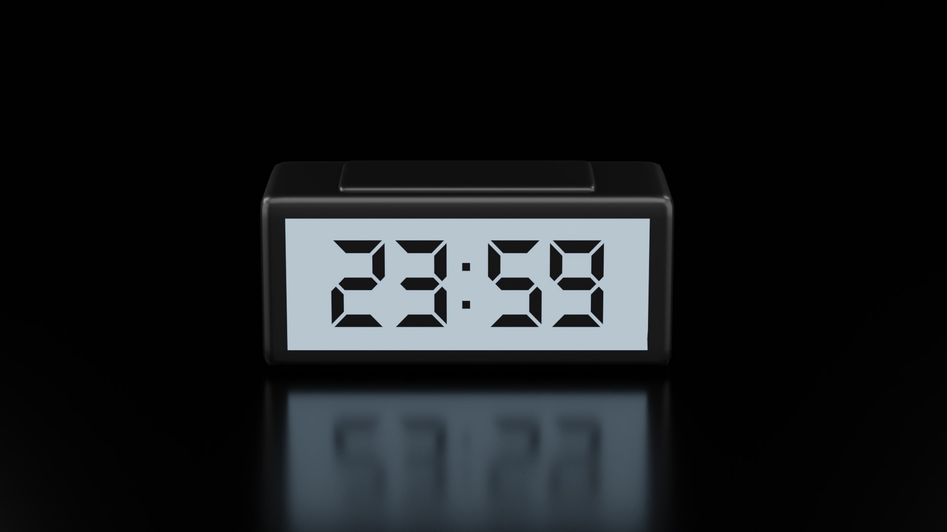 Low Poly Digital Clock 3D Model - TurboSquid 2249344