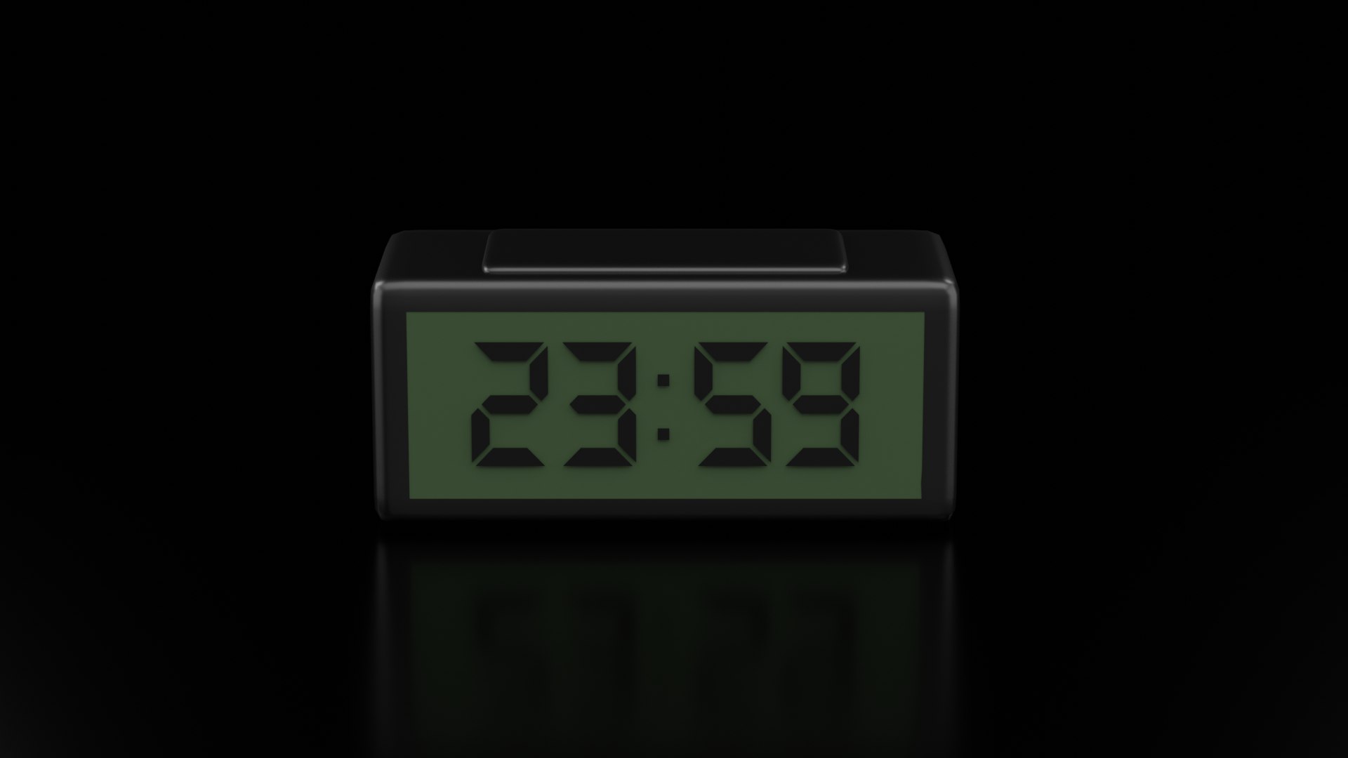 Low Poly Digital Clock 3D Model - TurboSquid 2249344