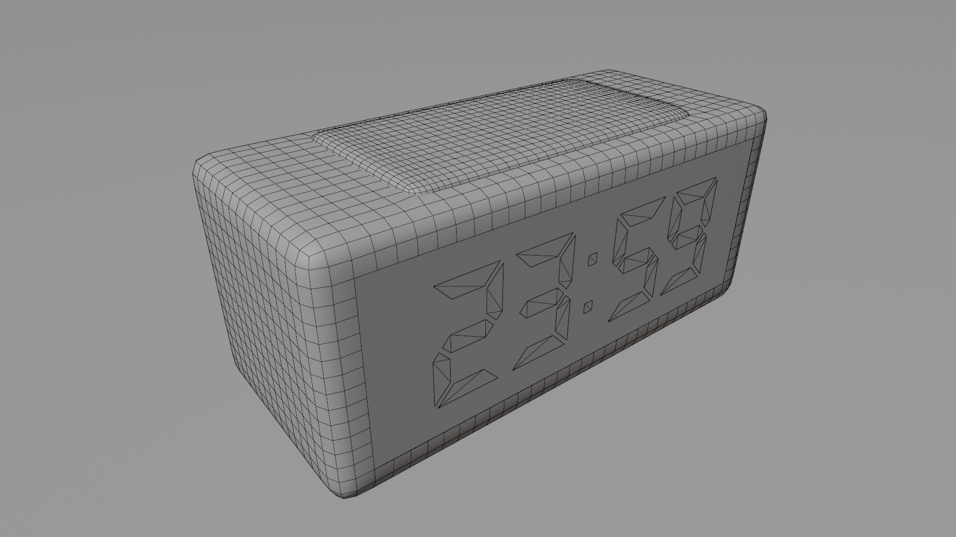 Low Poly Digital Clock 3D Model - TurboSquid 2249344