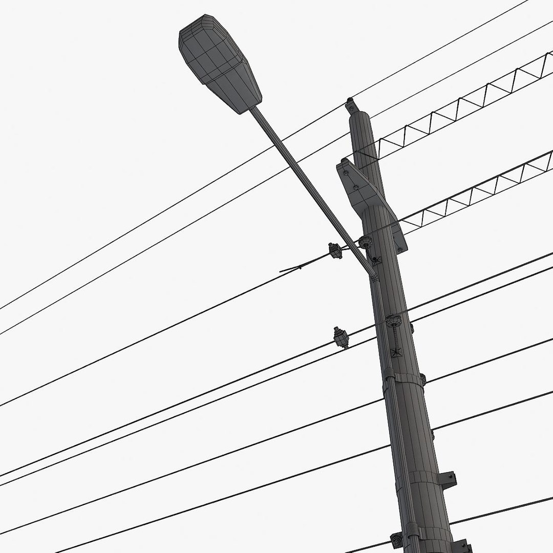 3d Max Street Electricity Pylons 1