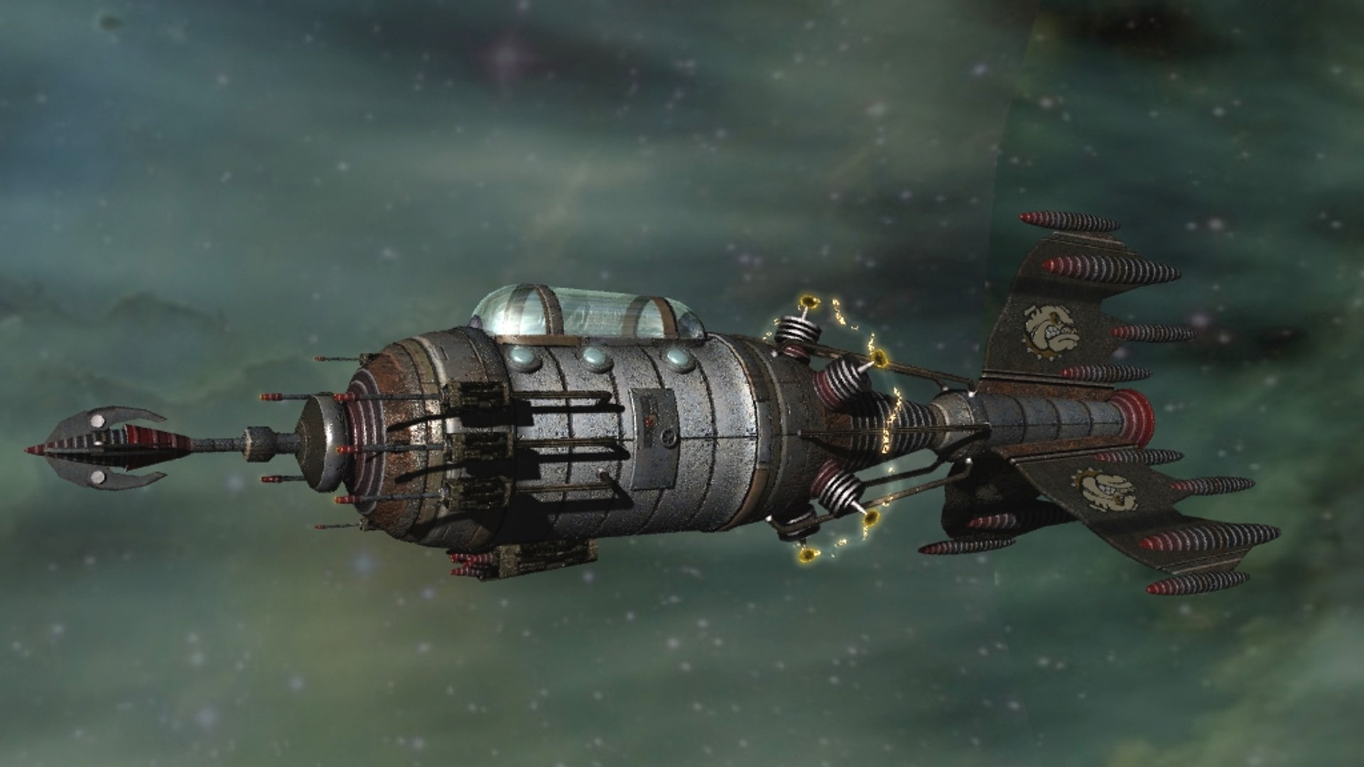 Retro Ship Lasers 3d Lwo