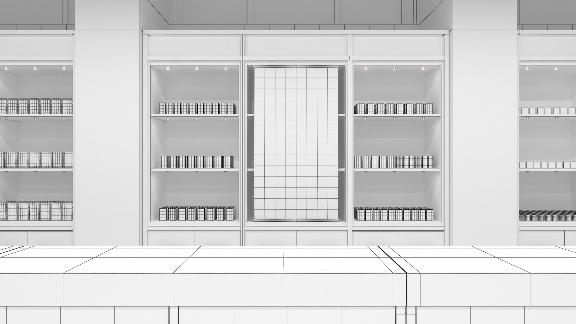 3D cannabis dispensary - TurboSquid 1539617