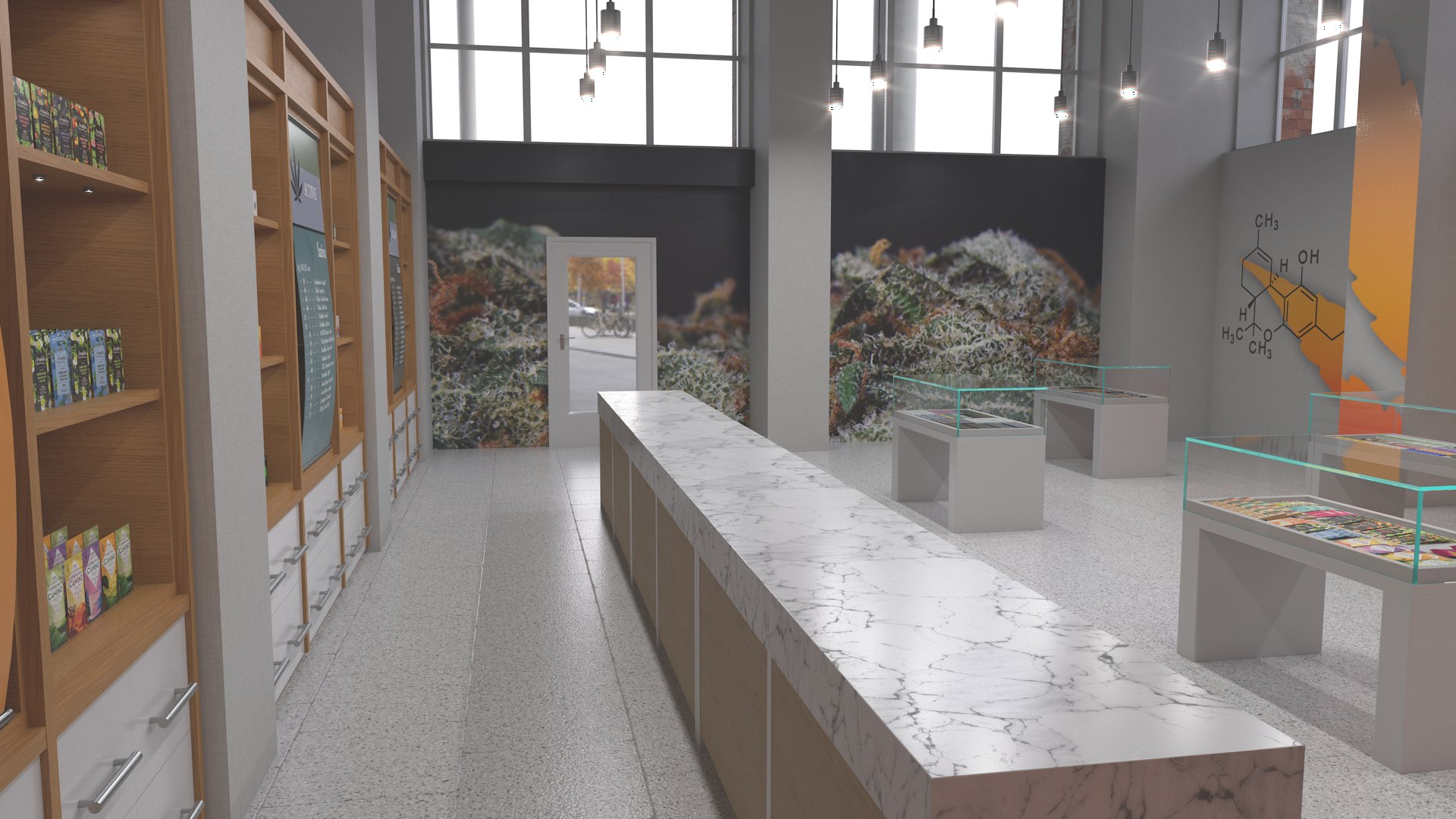3D Cannabis Dispensary - TurboSquid 1539617