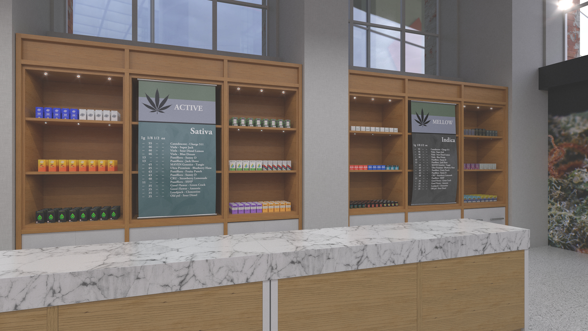 3D Cannabis Dispensary - TurboSquid 1539617