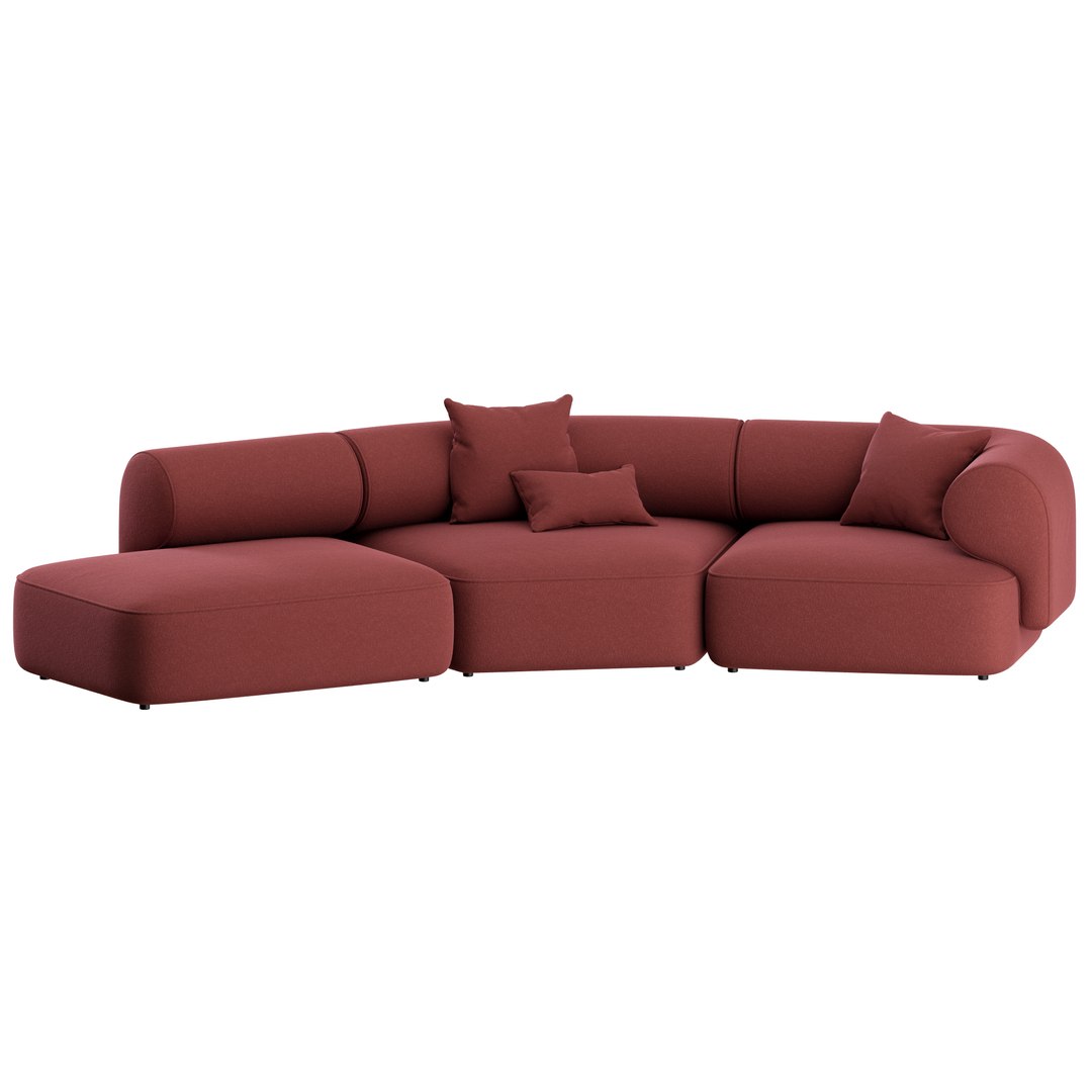 3D Model Melody Corner Sofa By Natuzzi - TurboSquid 2383149
