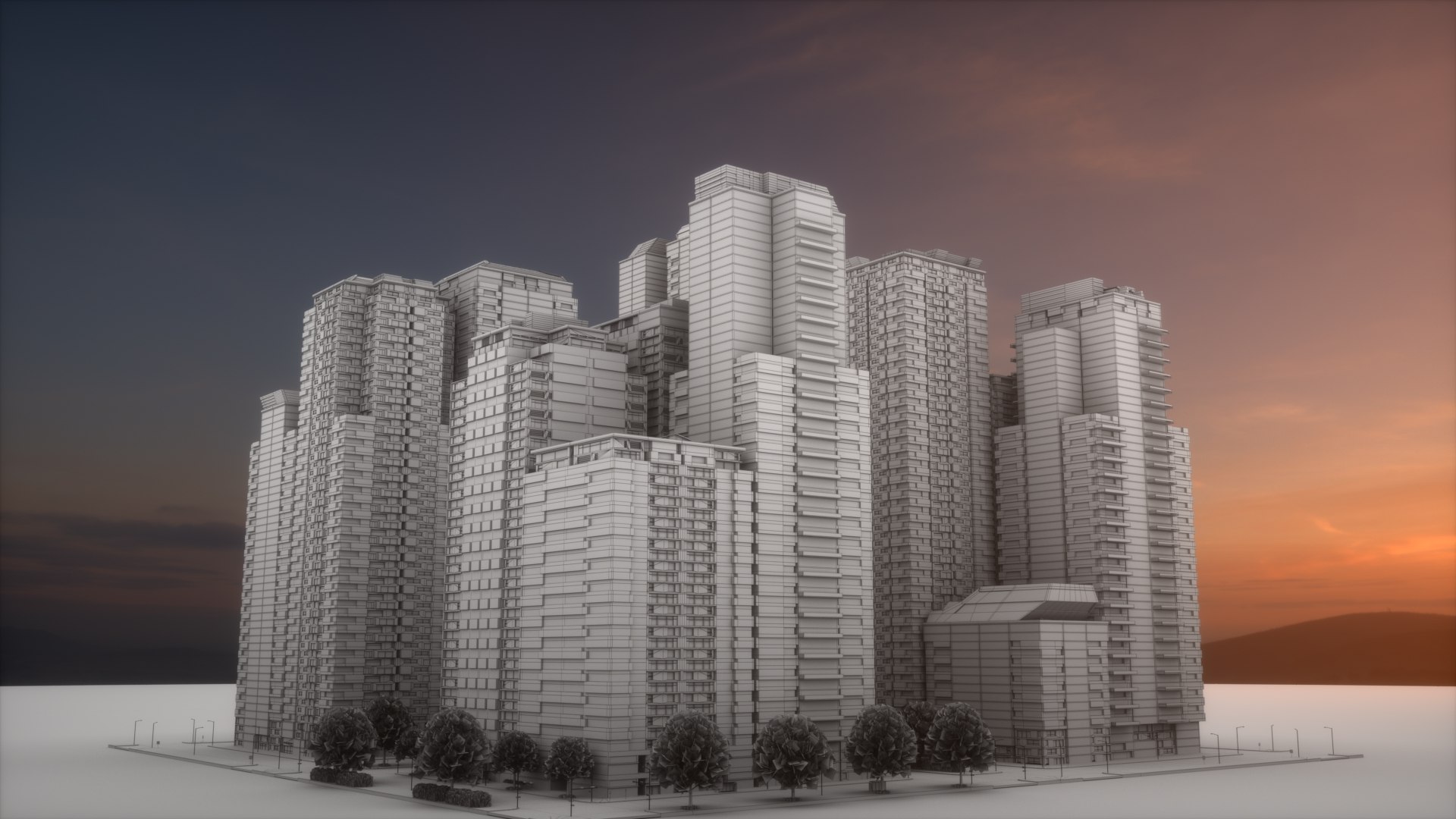 City Block Type B12 3D model - TurboSquid 2092342