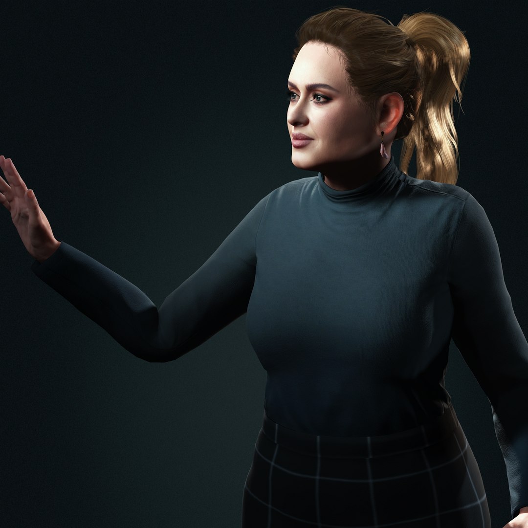 Adele Character 3D Model Low Poly 3D Model - TurboSquid 2289059