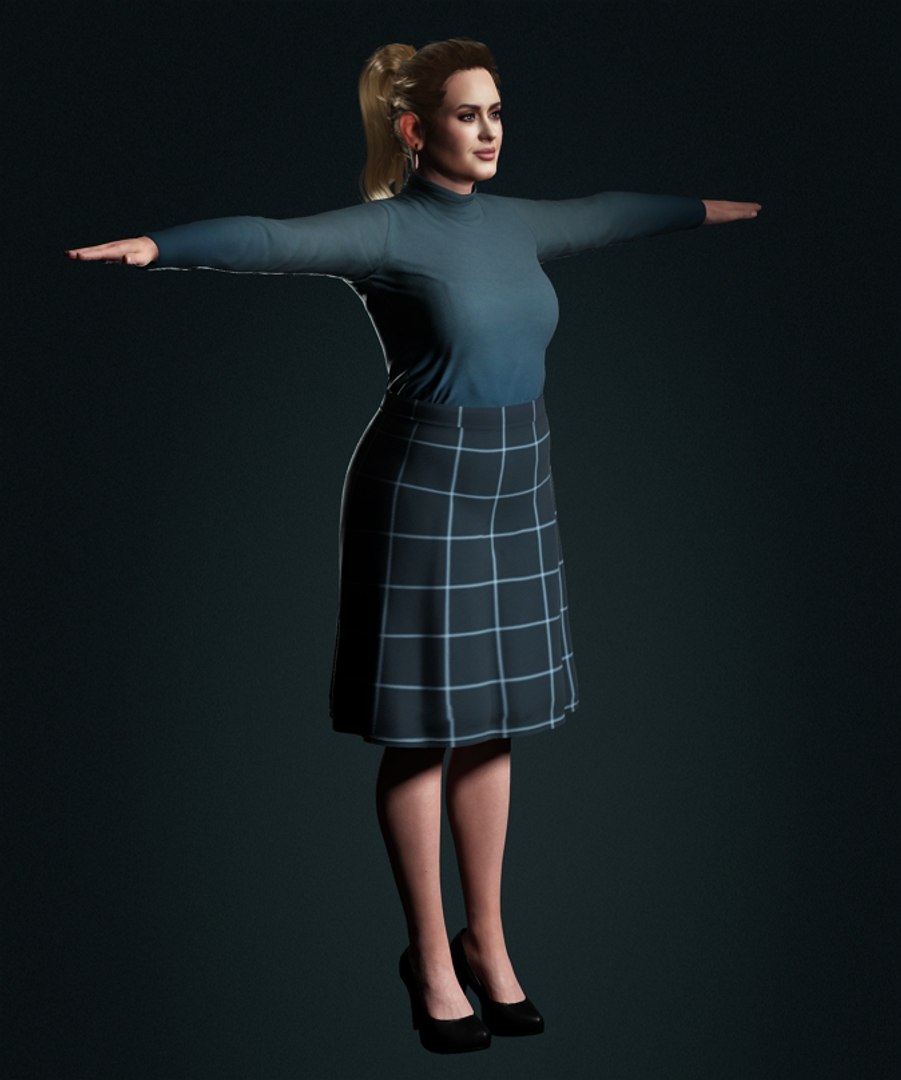 Adele Character 3D Model Low Poly 3D Model - TurboSquid 2289059