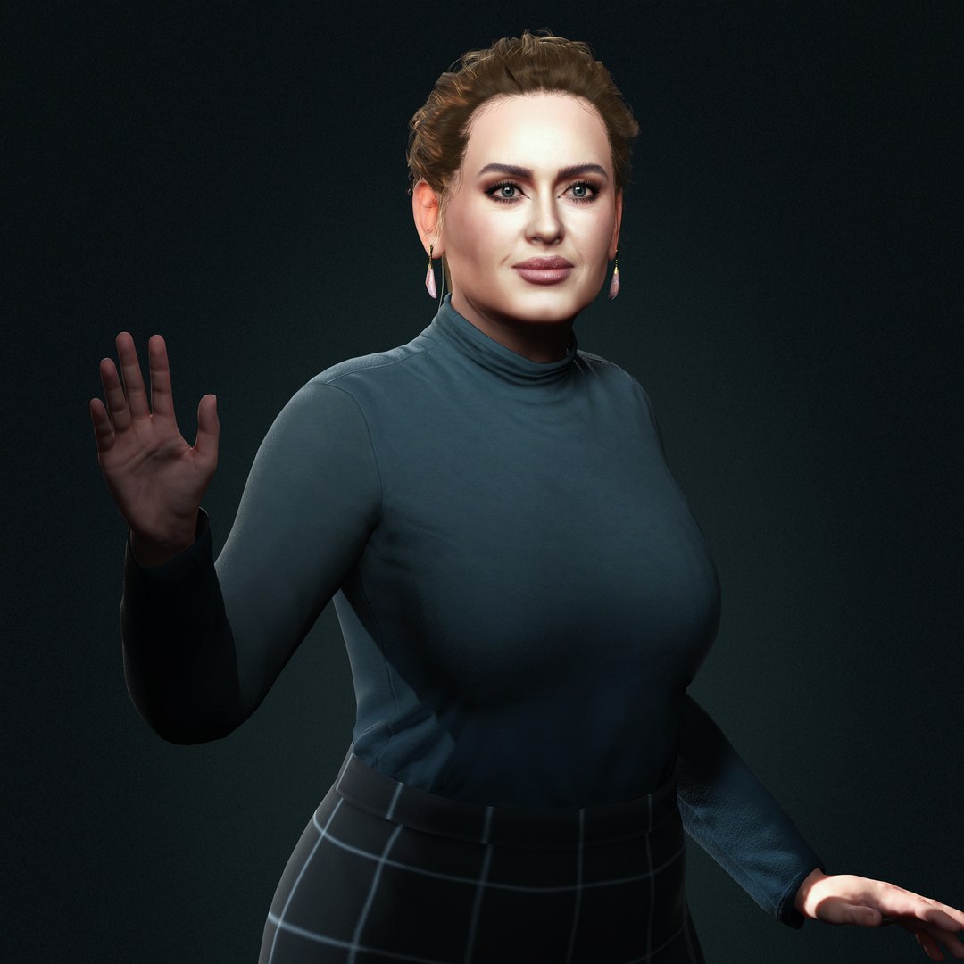 Adele Character 3D Model Low Poly 3D Model - TurboSquid 2289059