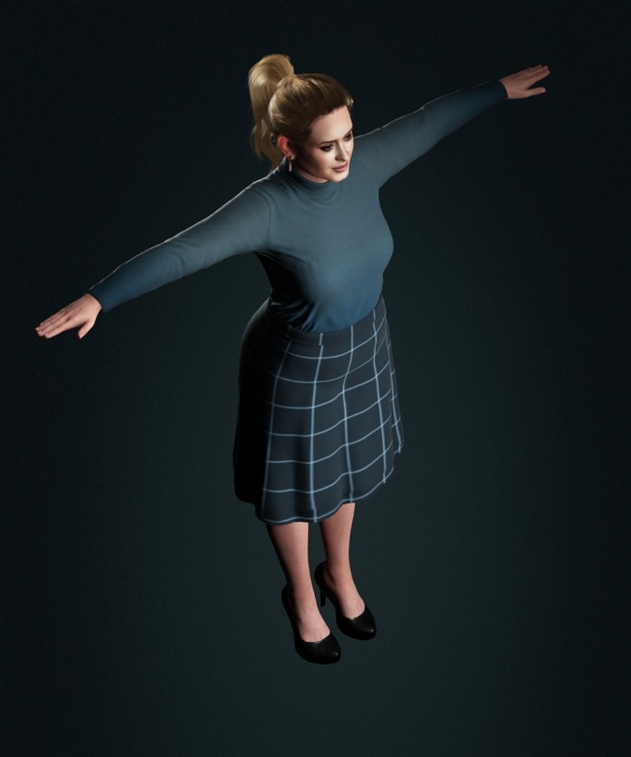 Adele Character 3D Model Low Poly 3D Model - TurboSquid 2289059
