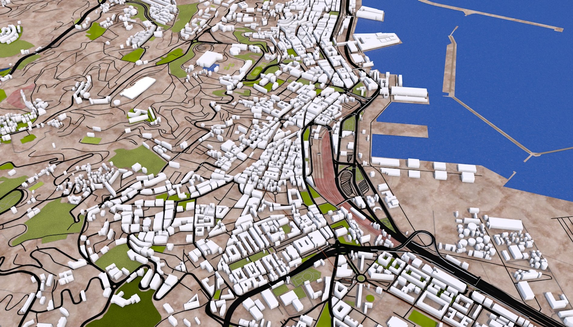 Algiers algeria buildings 3D - TurboSquid 1430757