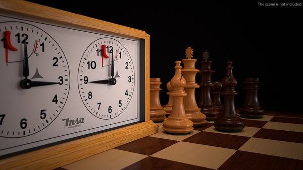 3D model insa wooden mechanical chess - TurboSquid 1528490