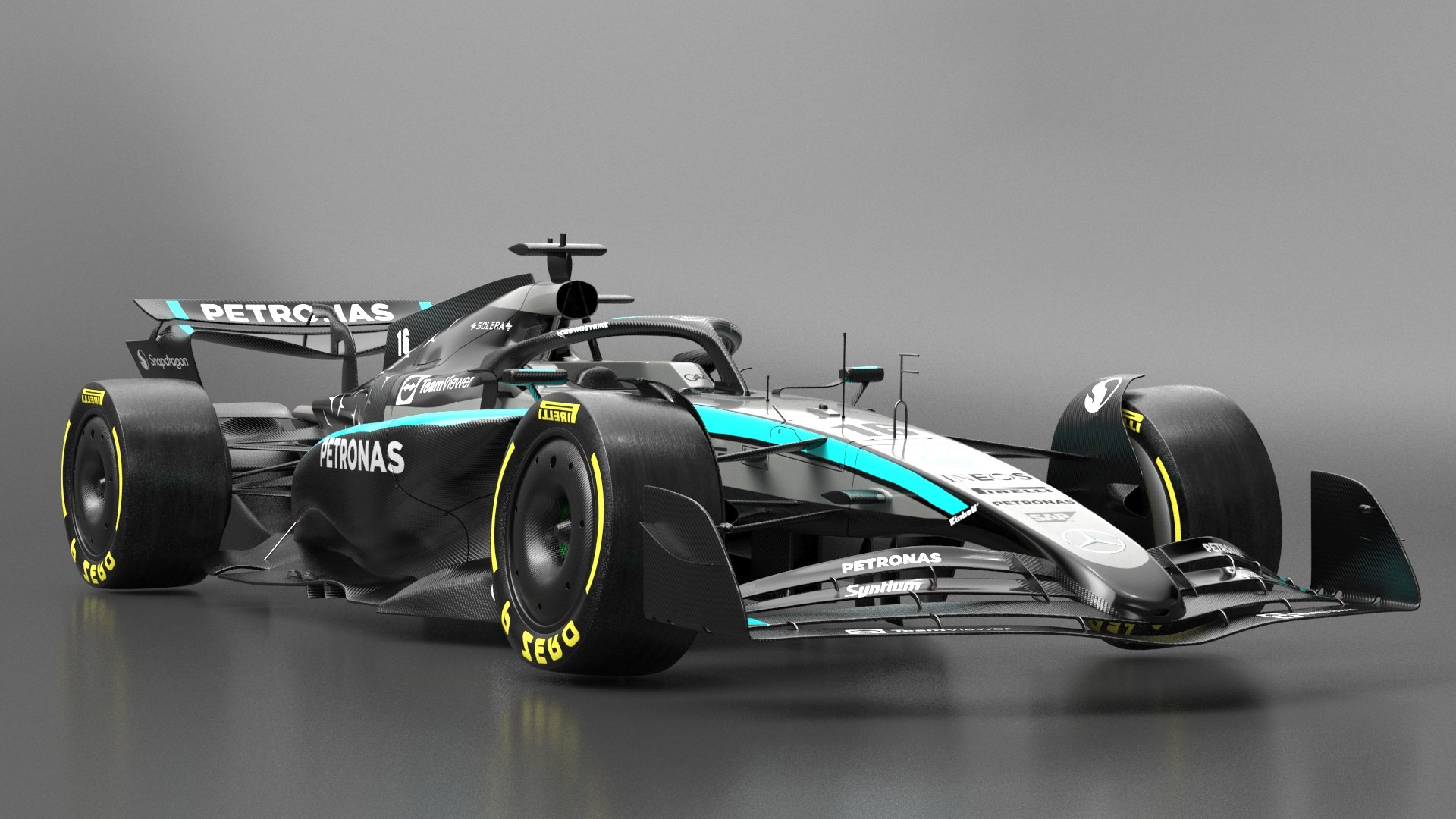 3D Mercedes F1 W16 2025 Formula 1 Car PBR - TurboSquid 2442168