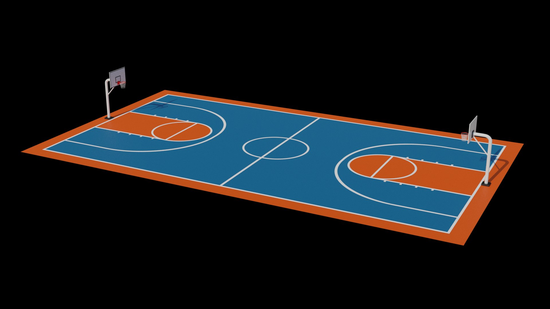 3D Basketball Court V3 Model - TurboSquid 2057015