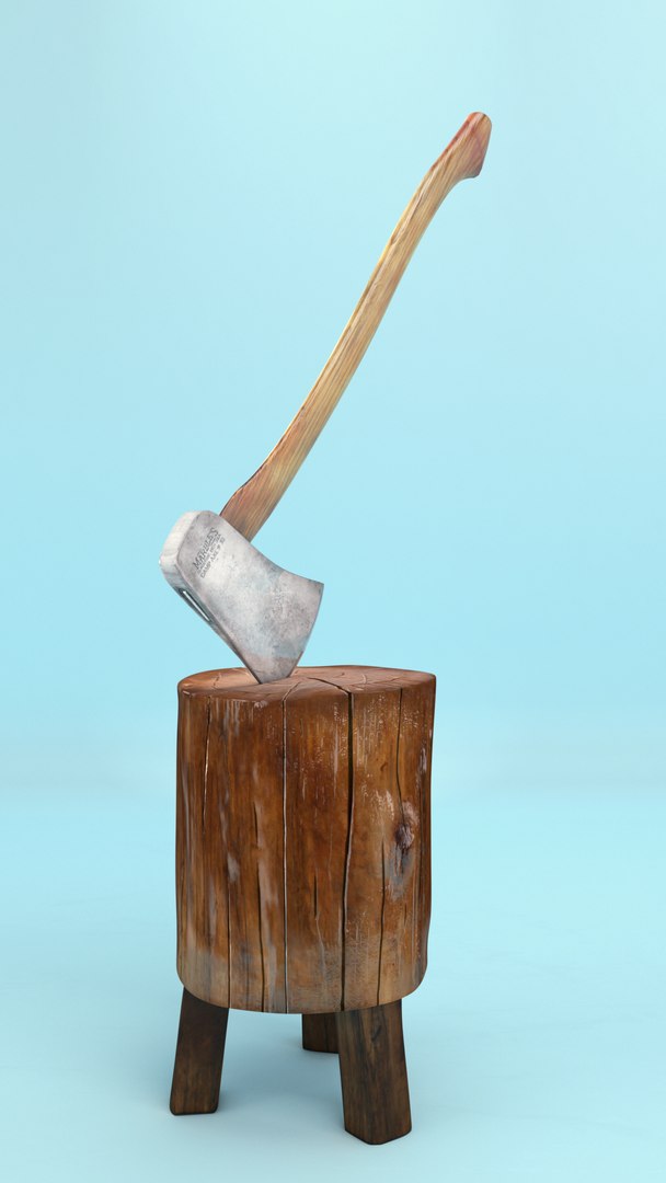 3d Axe Chopping Block