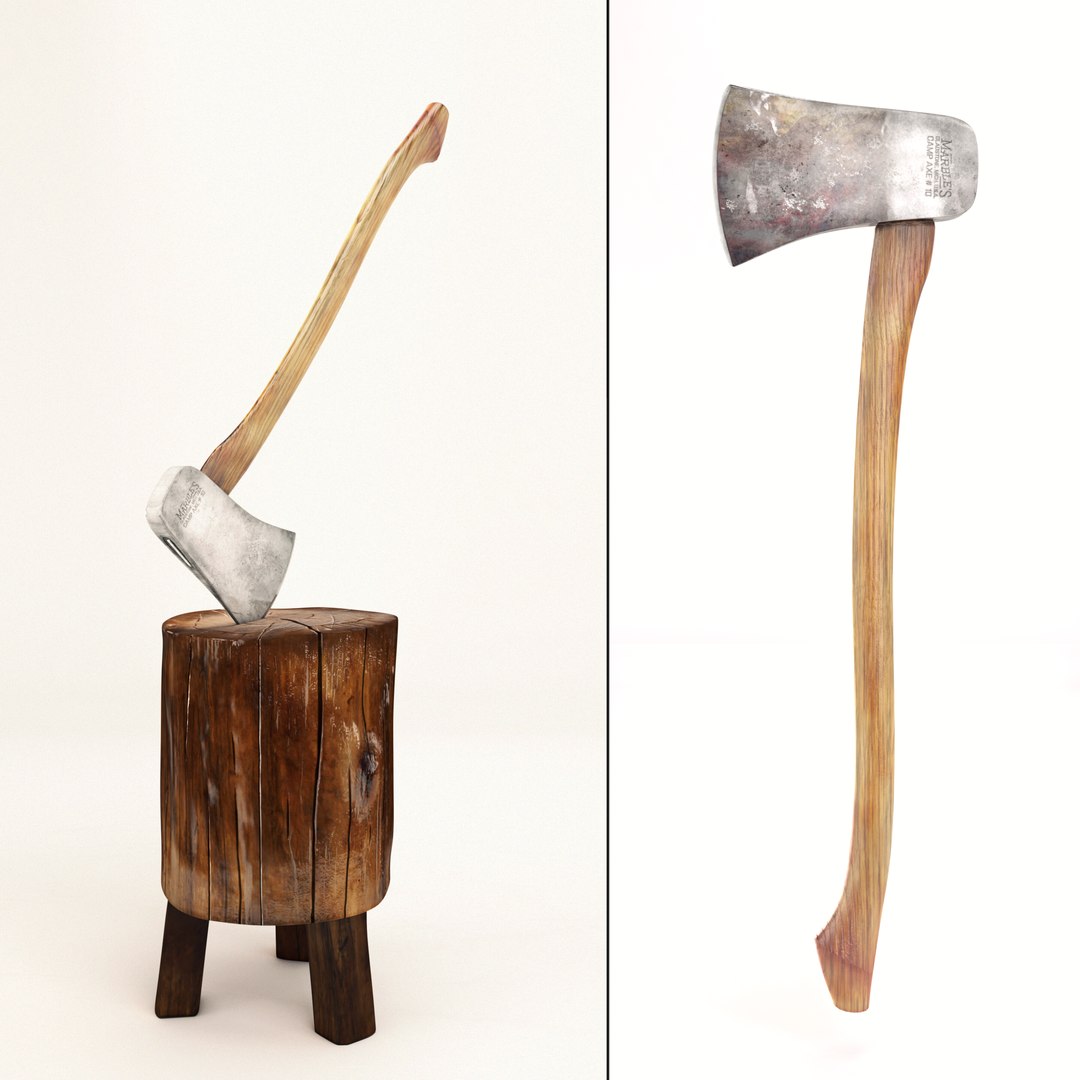 3d Axe Chopping Block