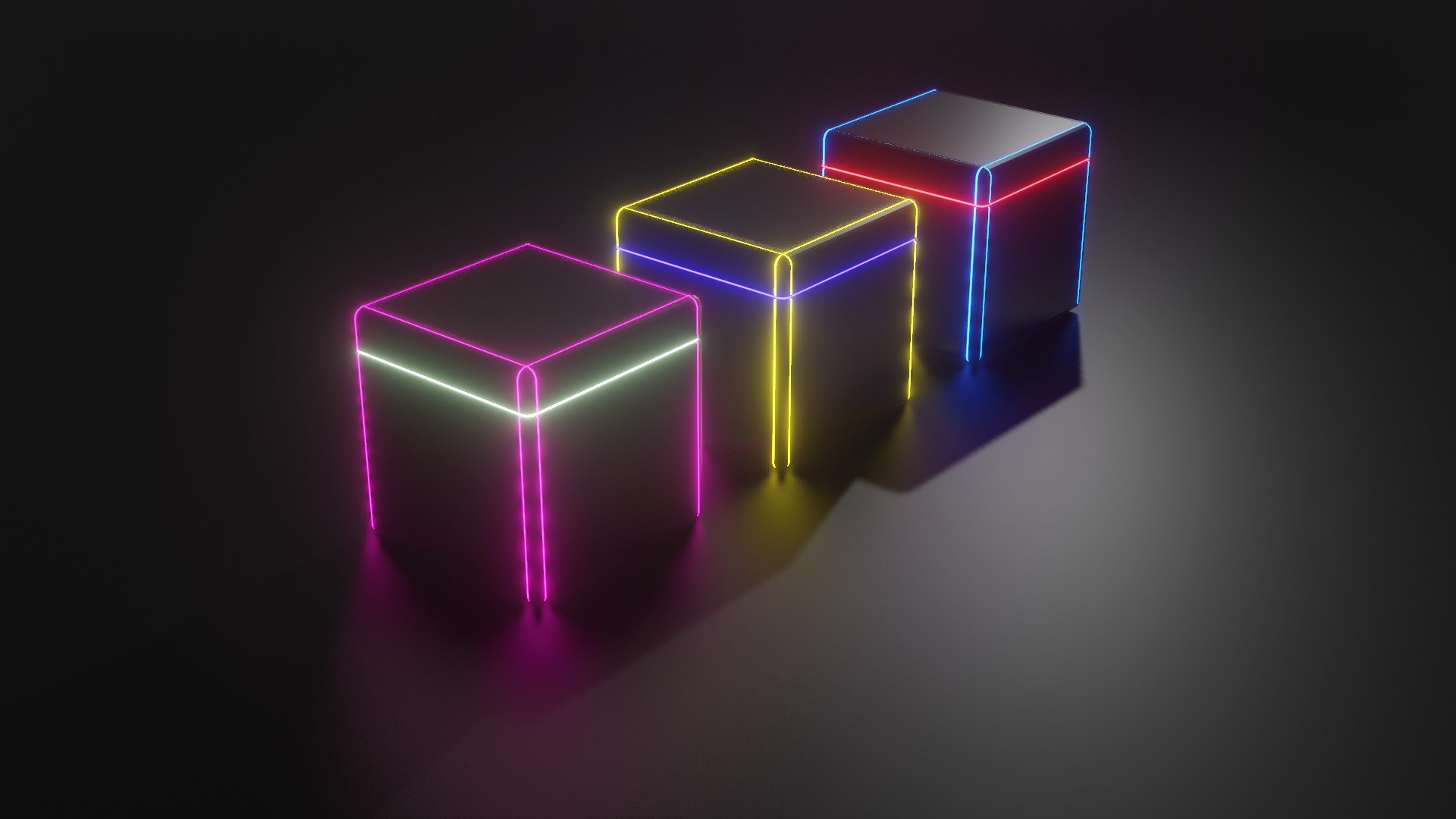 Neon Cube Low-poly 3D Model 3D Model - TurboSquid 1873389