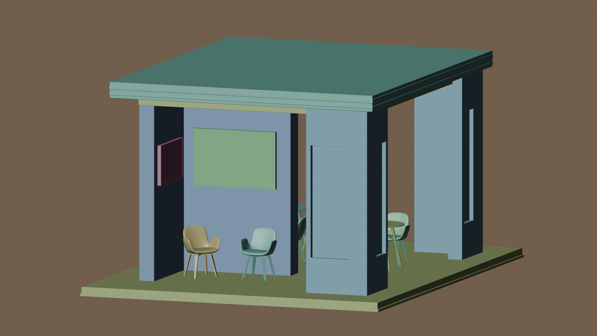 Exhibition Stall Or Booth Design For Advertisement 3D - TurboSquid 2301082