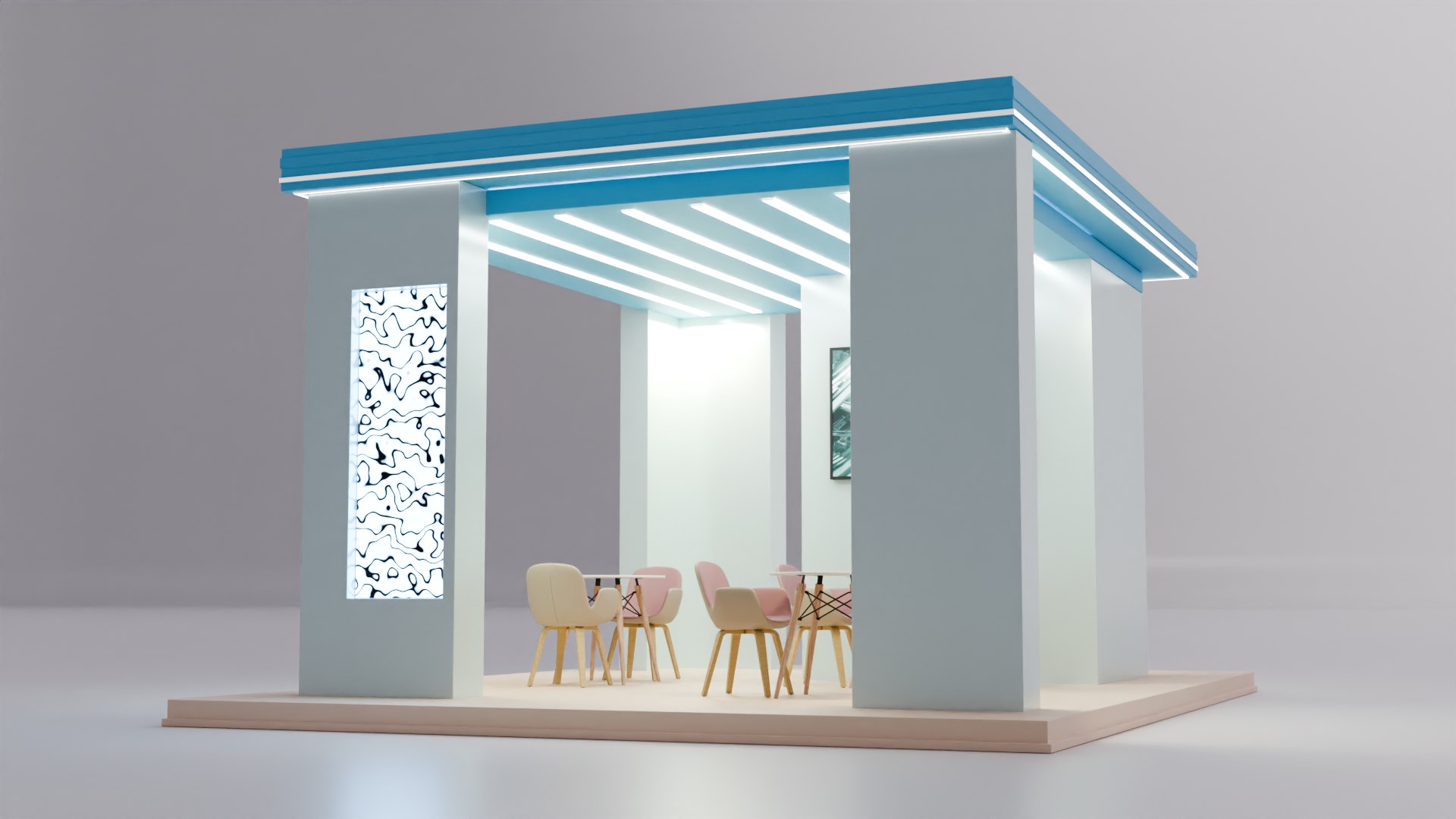 Exhibition Stall Or Booth Design For Advertisement 3D - TurboSquid 2301082