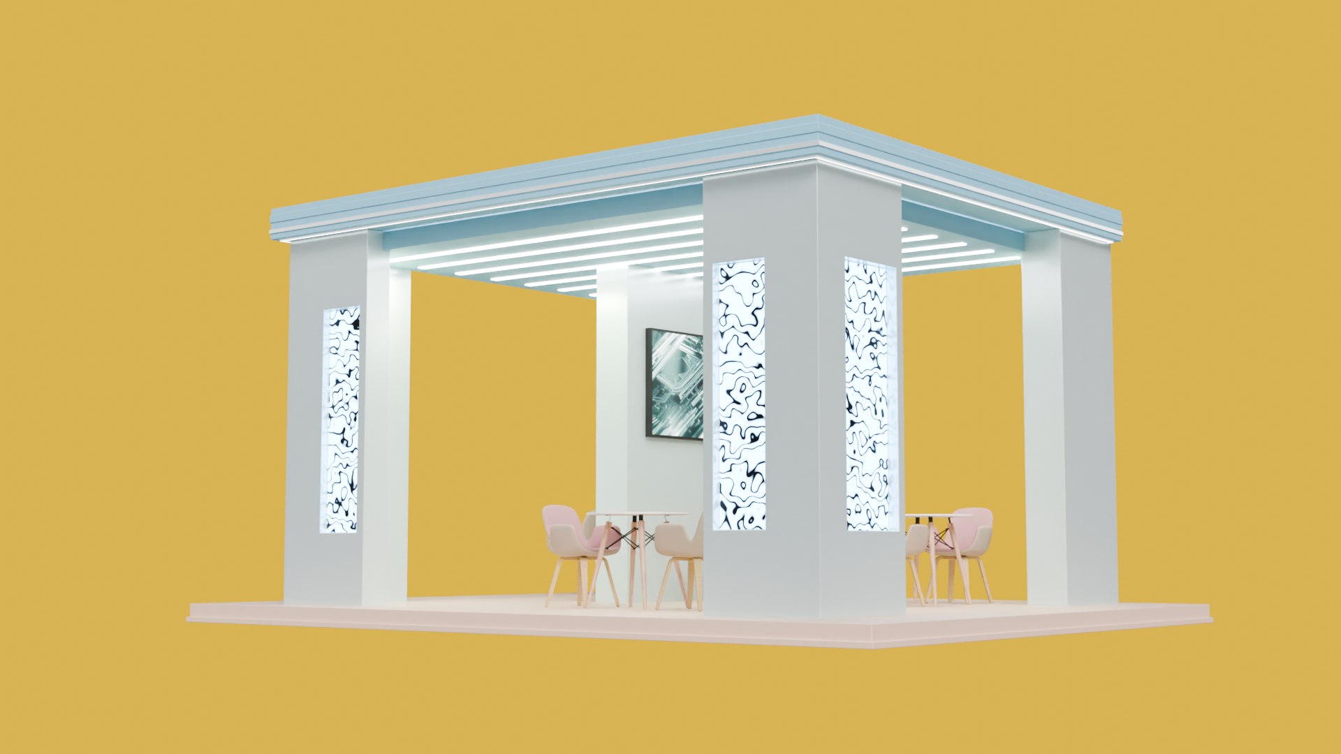 Exhibition Stall Or Booth Design For Advertisement 3D - TurboSquid 2301082