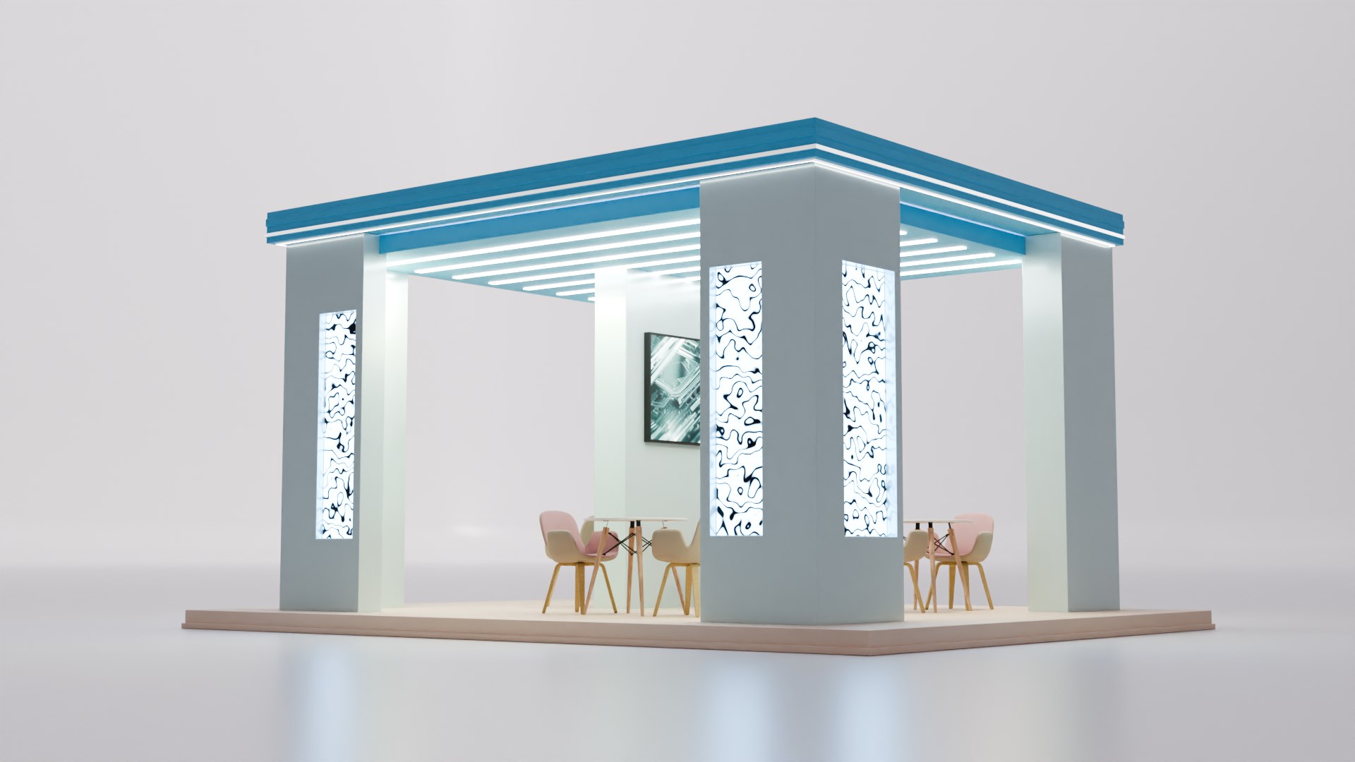 Exhibition Stall Or Booth Design For Advertisement 3D - TurboSquid 2301082