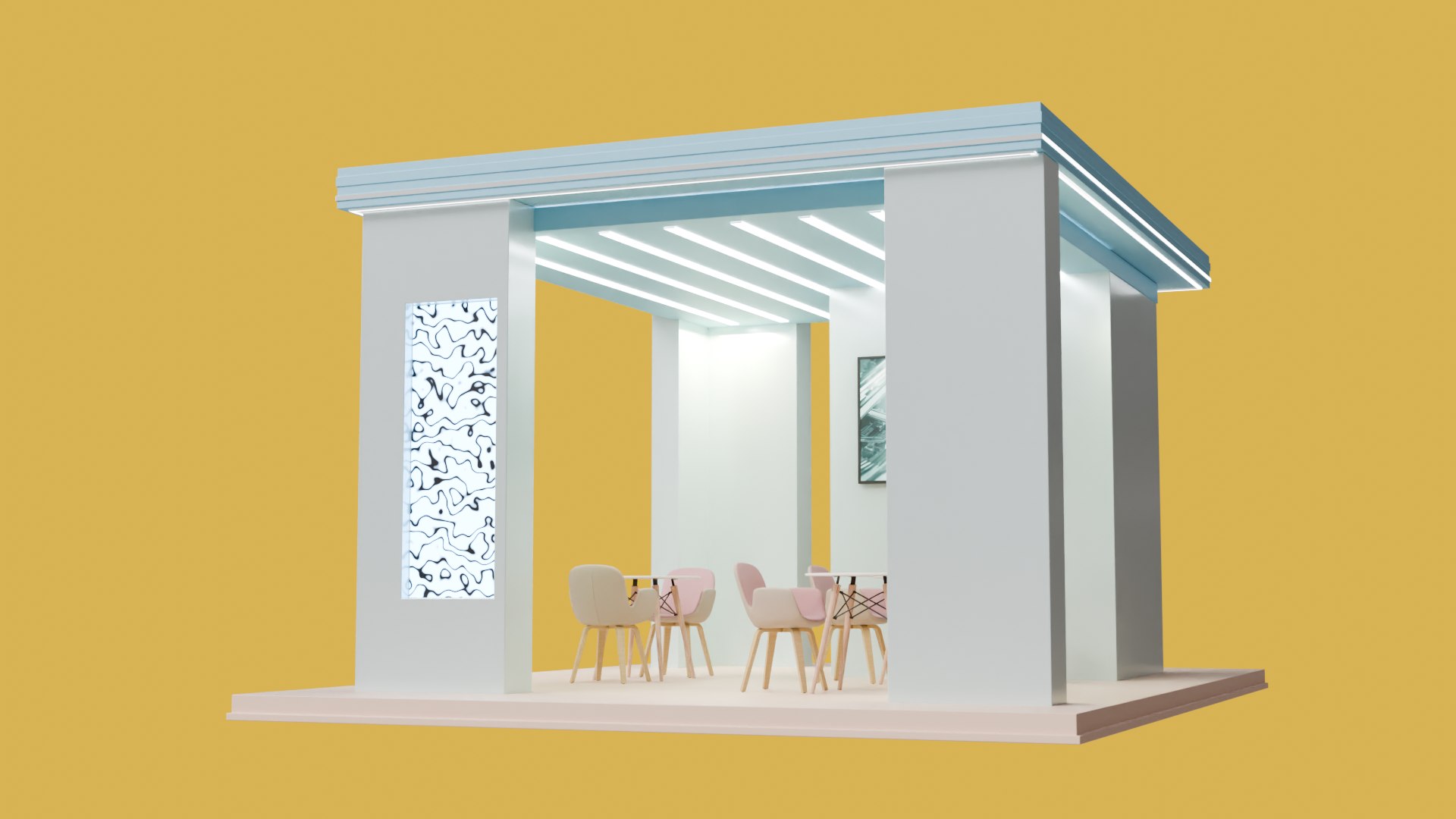 Exhibition Stall Or Booth Design For Advertisement 3D - TurboSquid 2301082