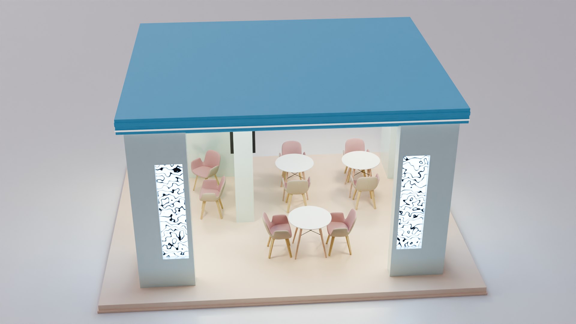 Exhibition Stall Or Booth Design For Advertisement 3D - TurboSquid 2301082