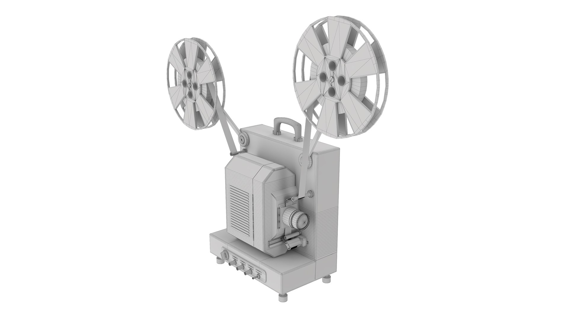 3D Model Vintage Movie Projector - TurboSquid 2206417