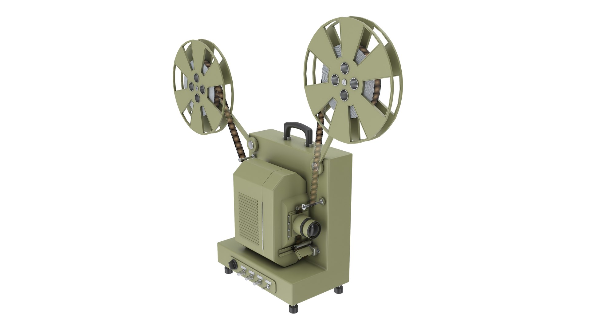 3D Model Vintage Movie Projector - TurboSquid 2206417