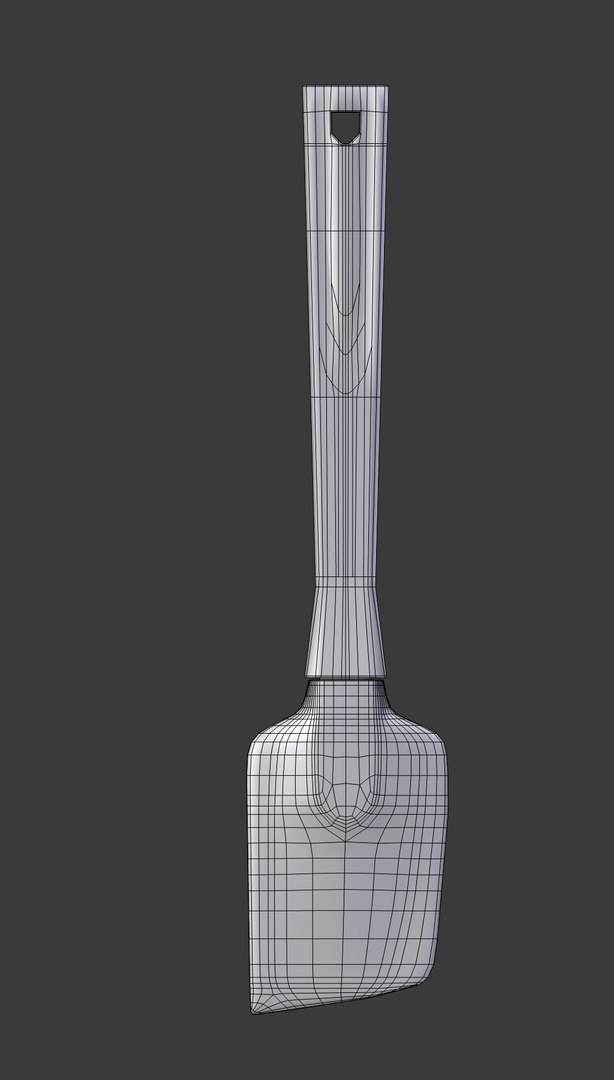 free silicone spatula 3d model