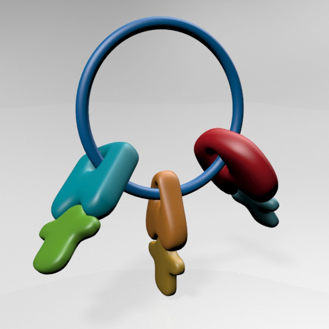 Teether Keys 01 3D model - TurboSquid 1836699