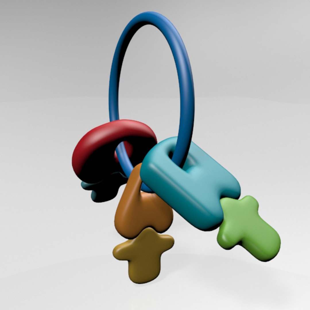 Teether Keys 01 3D model - TurboSquid 1836699