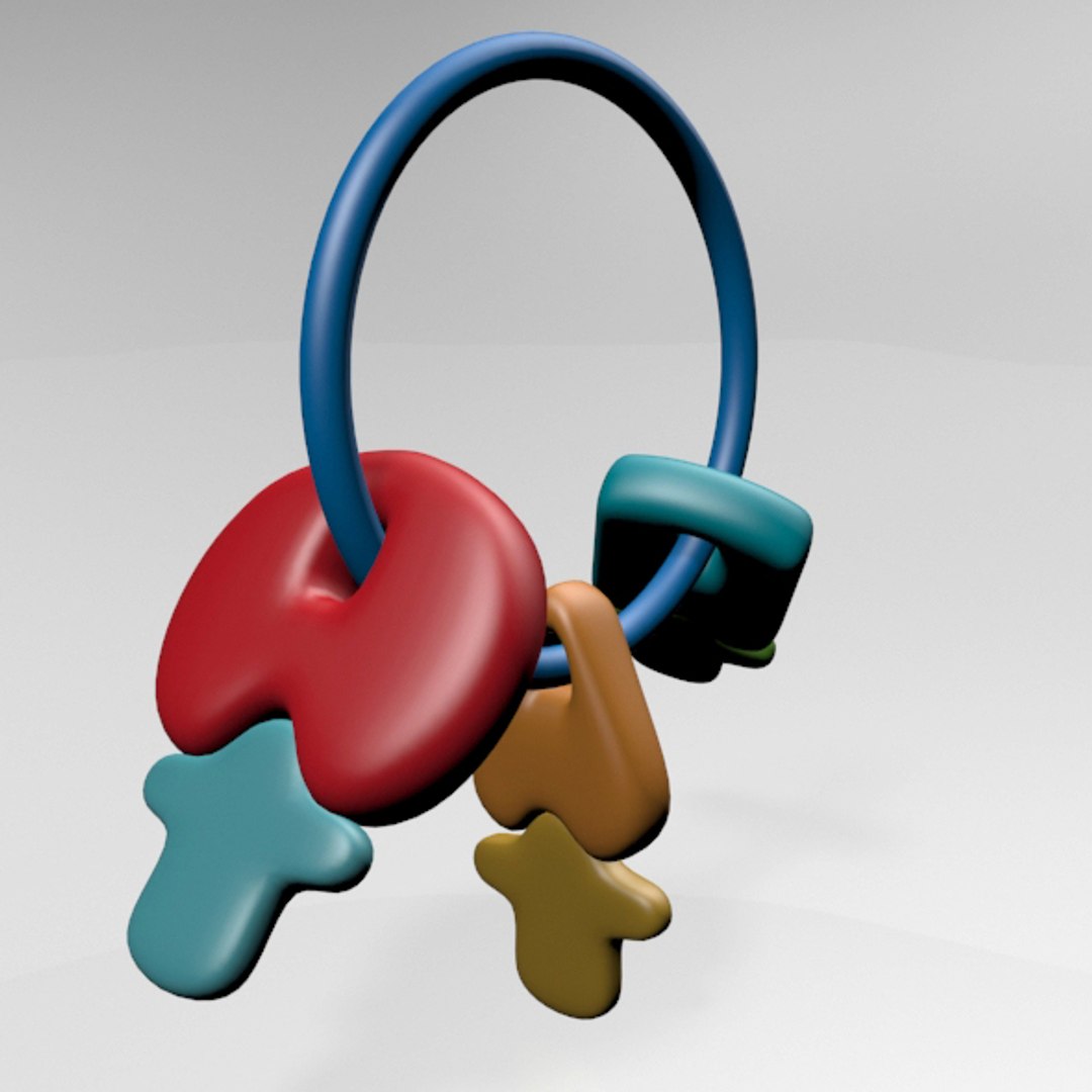 Teether Keys 01 3D model - TurboSquid 1836699