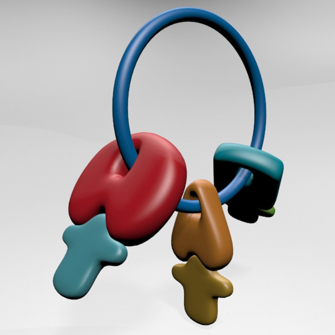 Teether Keys 01 3D model - TurboSquid 1836699