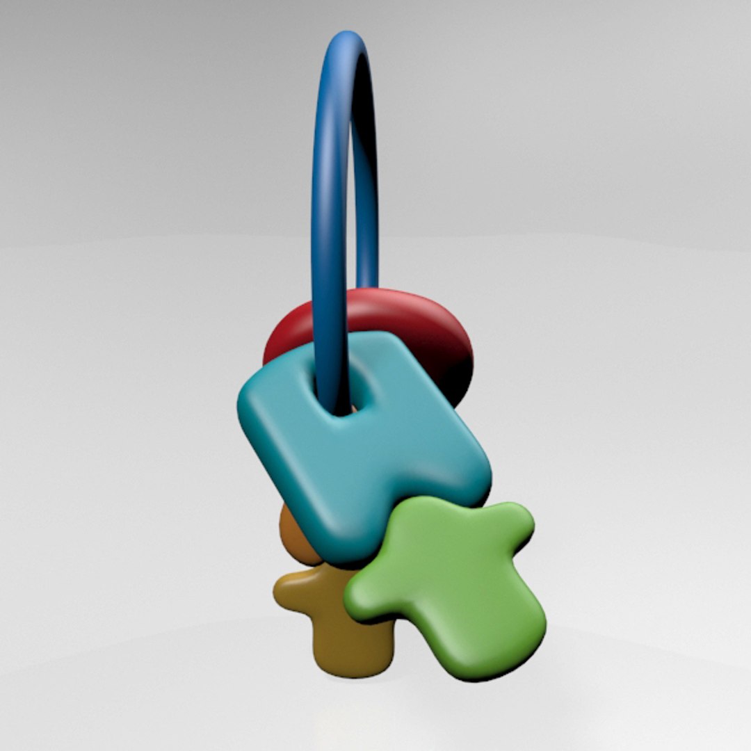 Teether Keys 01 3D model - TurboSquid 1836699