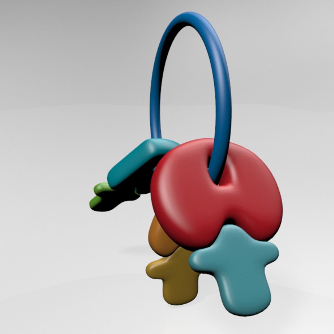 Teether Keys 01 3D model - TurboSquid 1836699