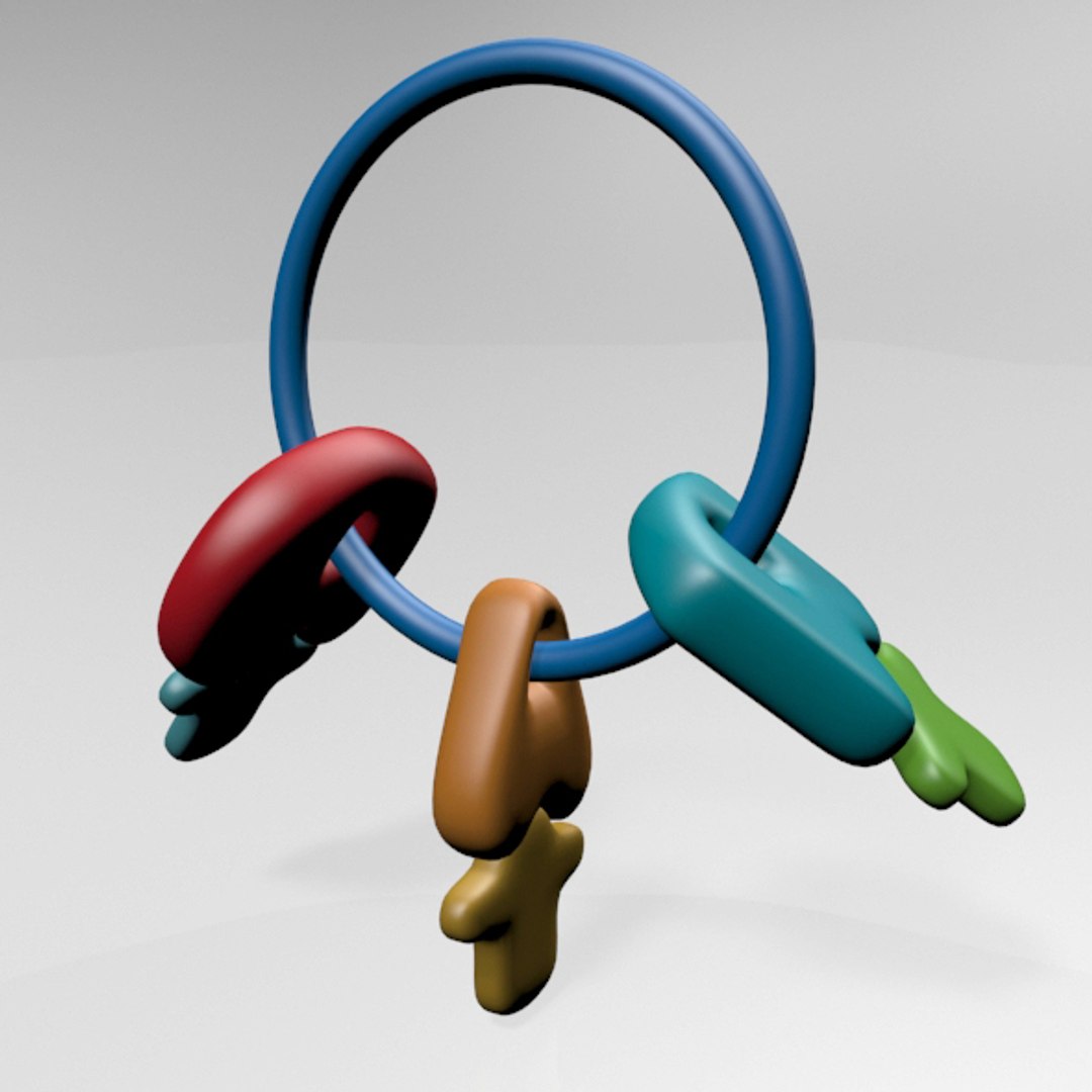 Teether Keys 01 3D model - TurboSquid 1836699