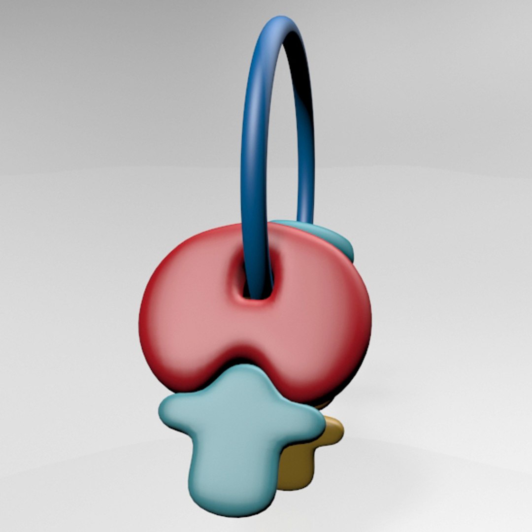 Teether Keys 01 3D model - TurboSquid 1836699