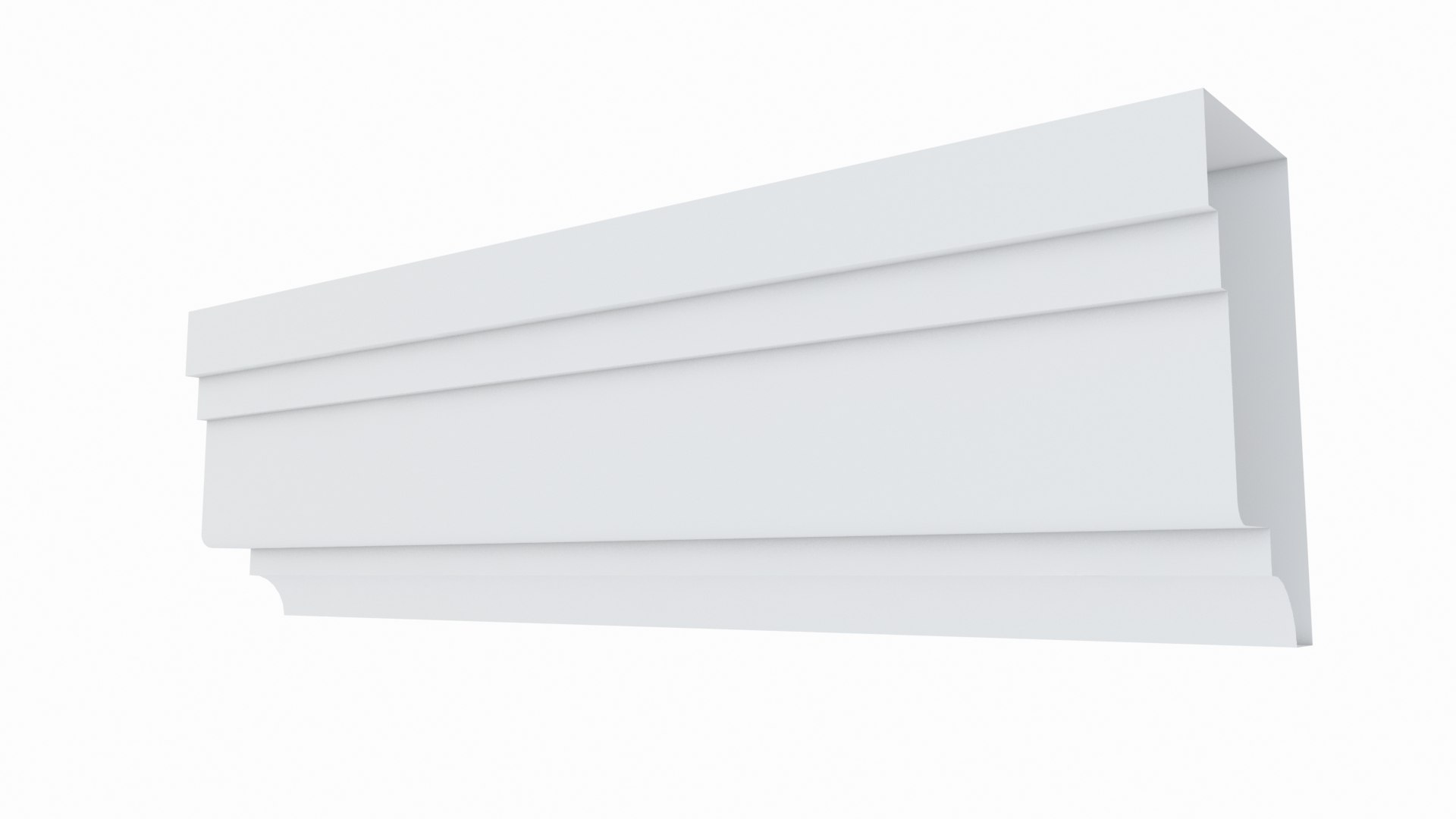 Cornice 91 Straight Model - TurboSquid 2022972
