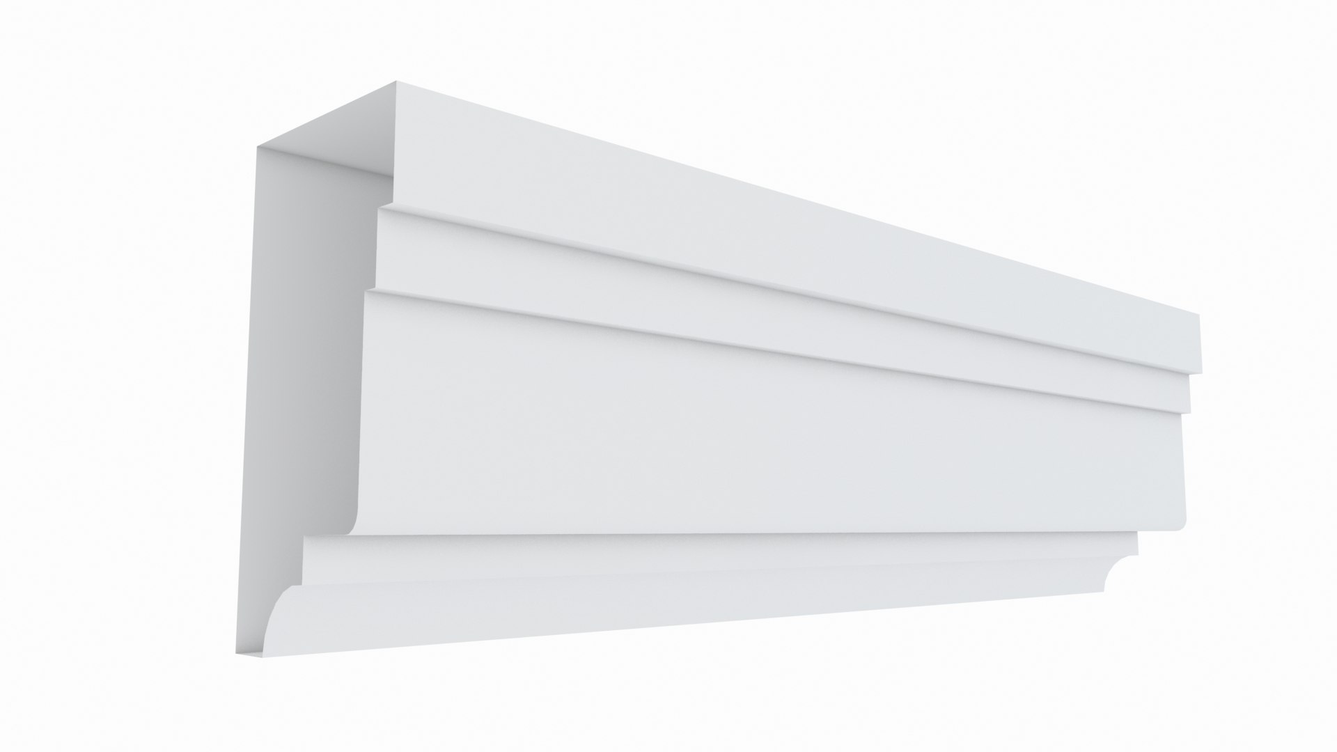 Cornice 91 Straight Model - TurboSquid 2022972