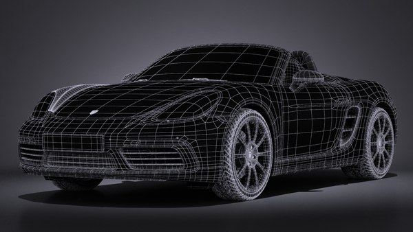 3d model porsche 718 boxster