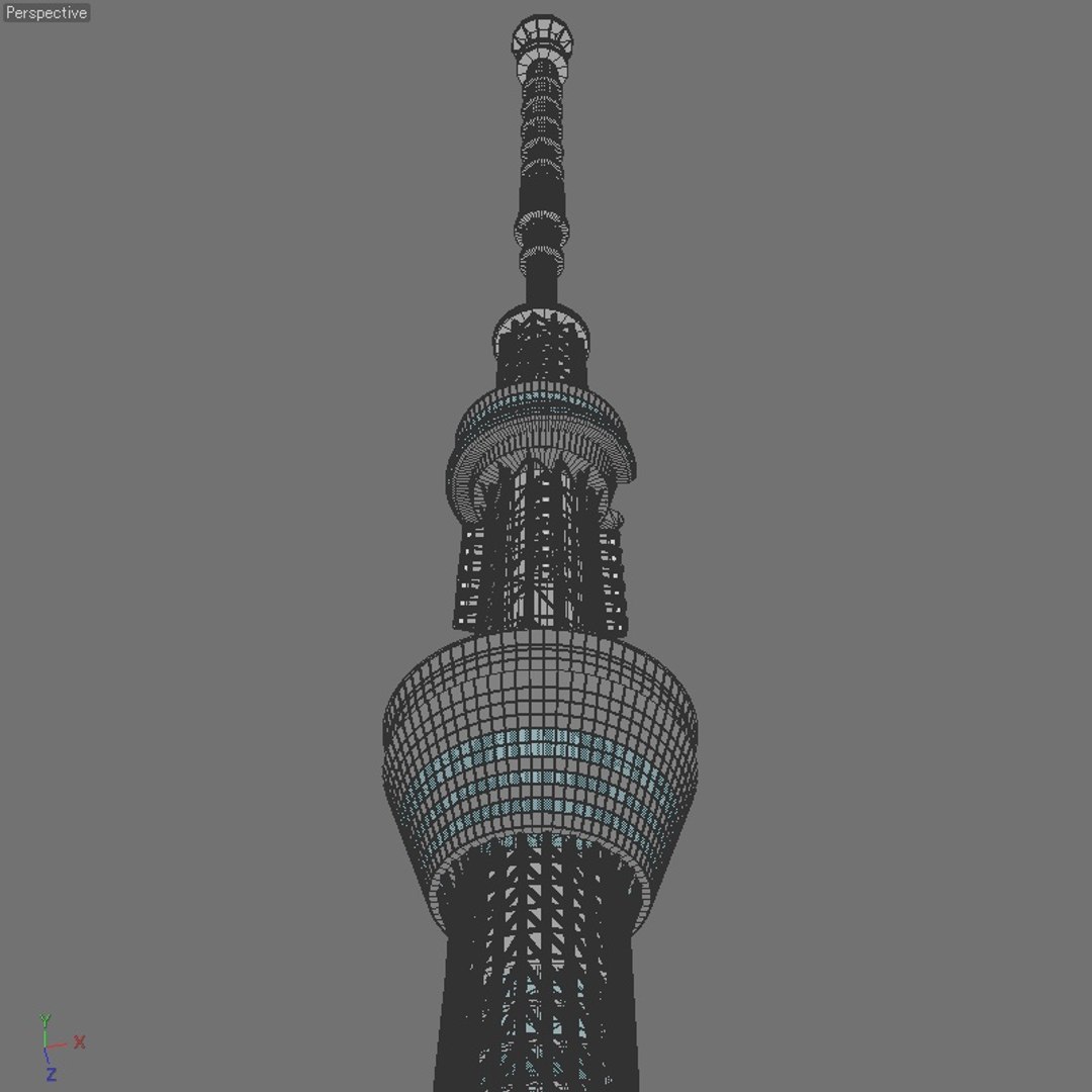 Tokyo Skytree Tower 3d 3ds