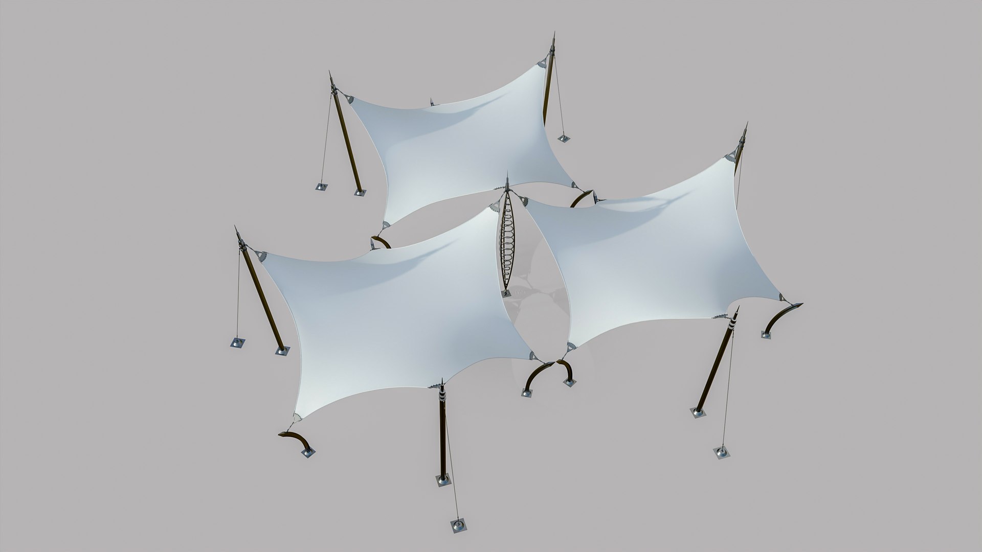 Tensile Structure Architecture 3D Model - TurboSquid 2263870