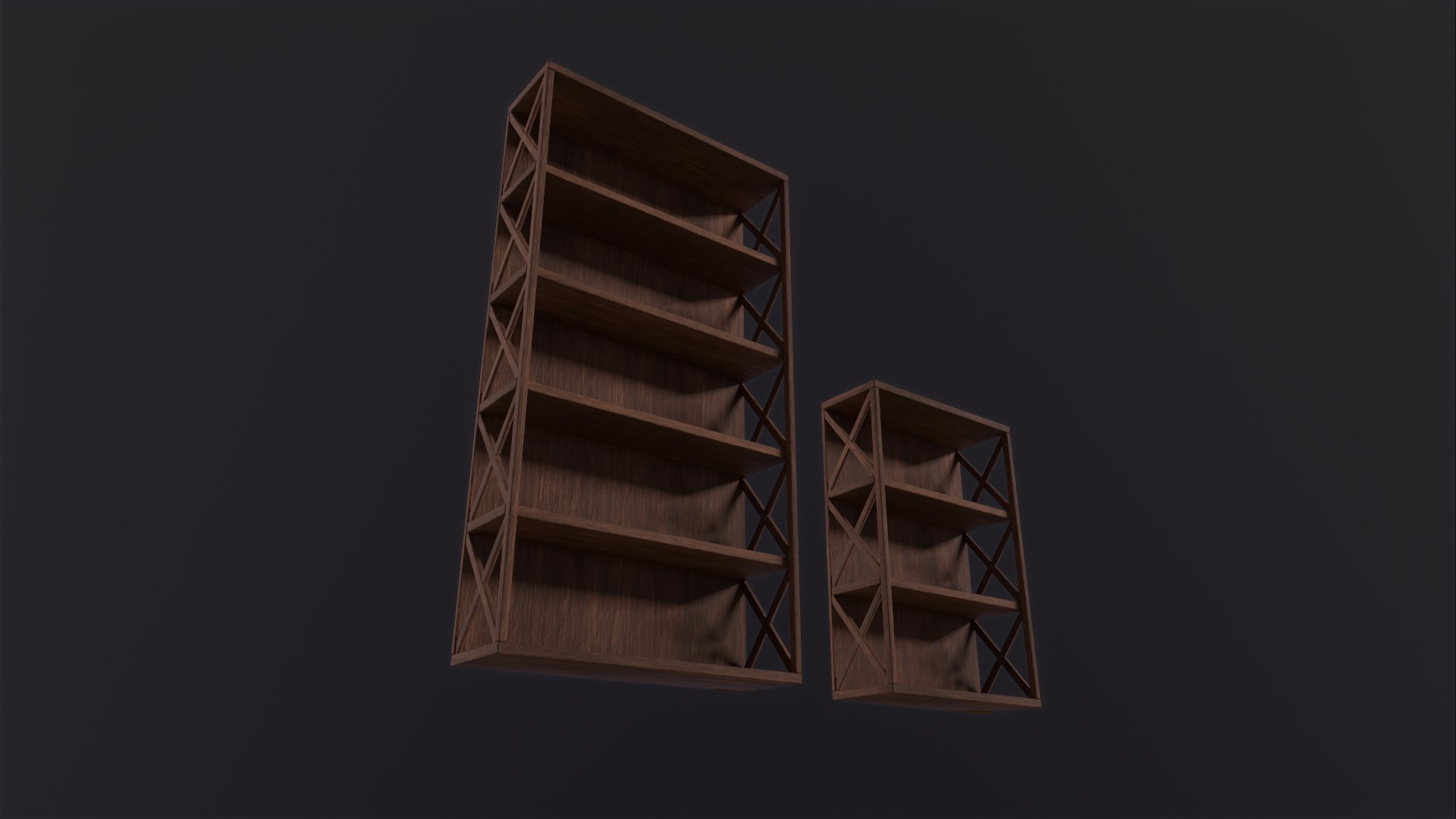 3D Wooden Shelves - TurboSquid 2114164