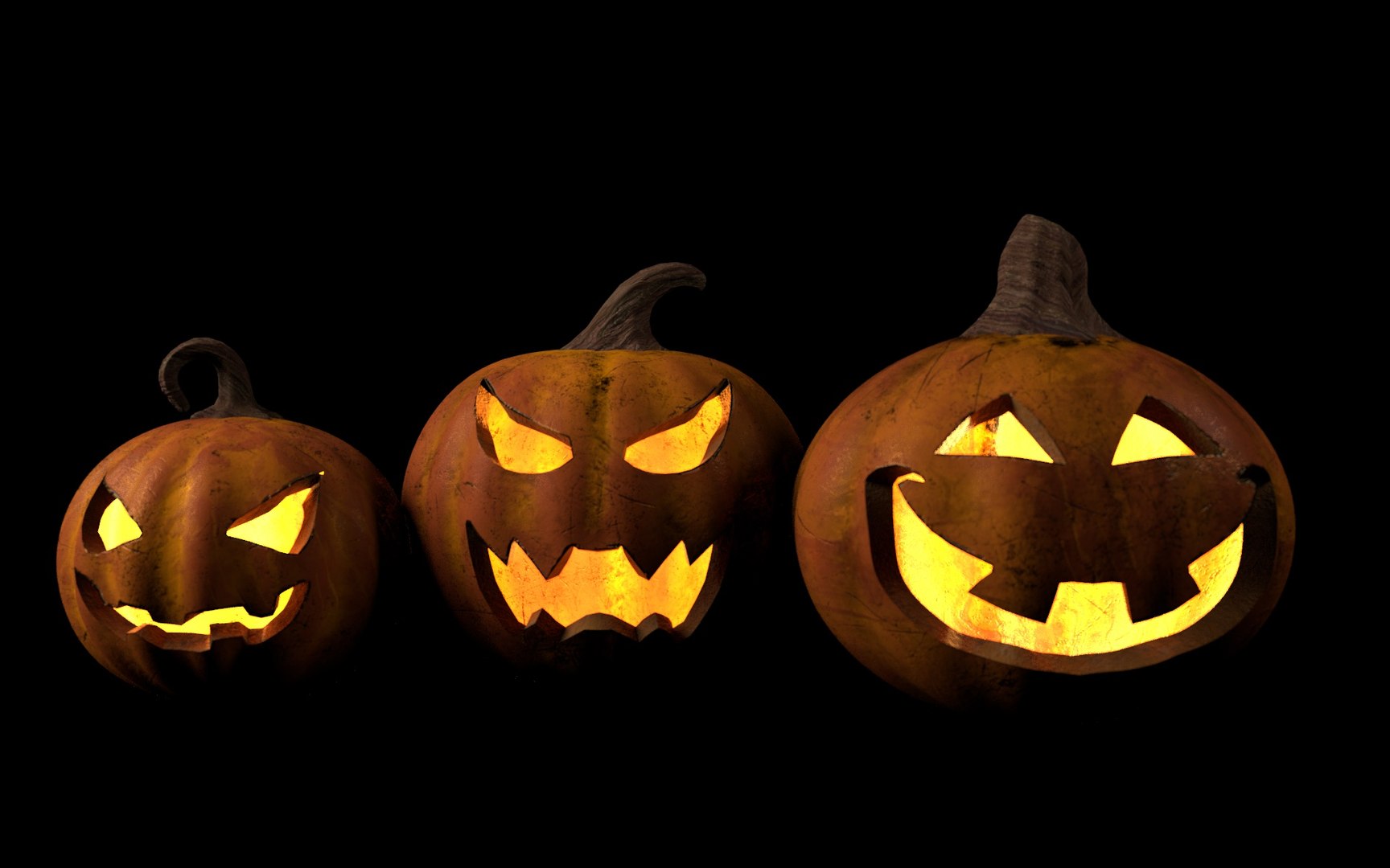 Jack o lantern halloween pumpkin model - TurboSquid 1963763