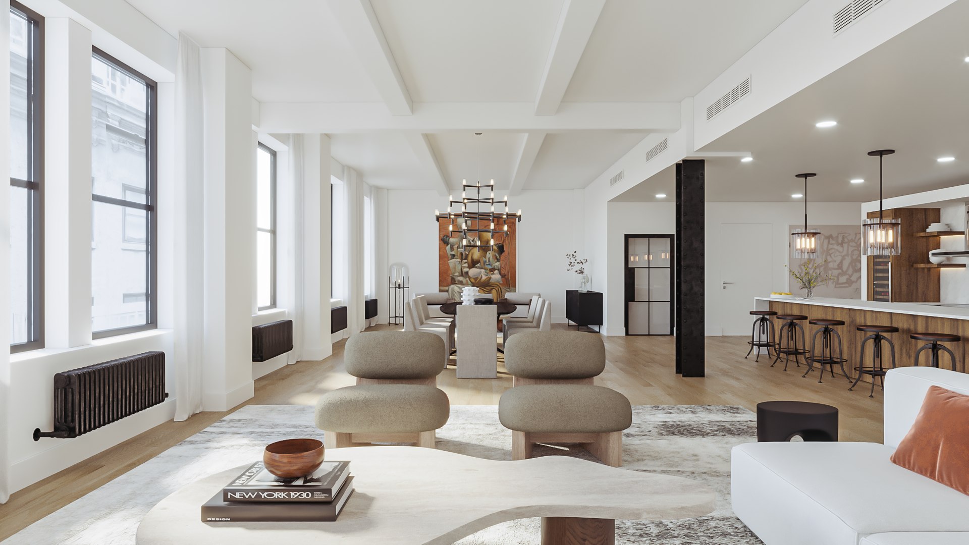 3D Loft Interior Hyper Realistic Model - TurboSquid 1826002