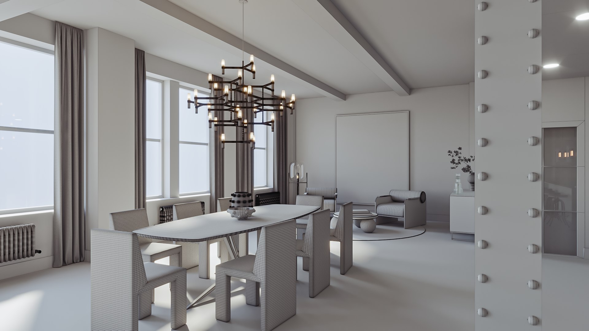 3D Loft Interior Hyper Realistic Model - TurboSquid 1826002