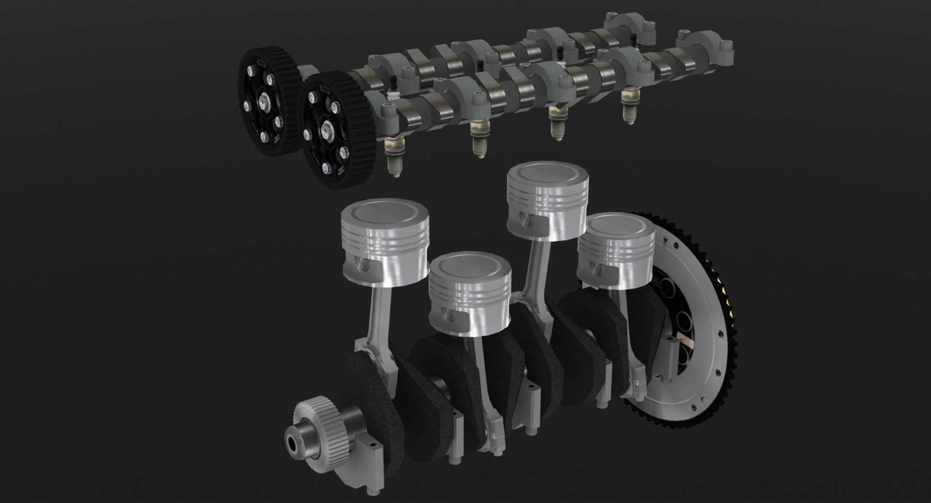 Parts honda b16b 1 3D model - TurboSquid 1442897