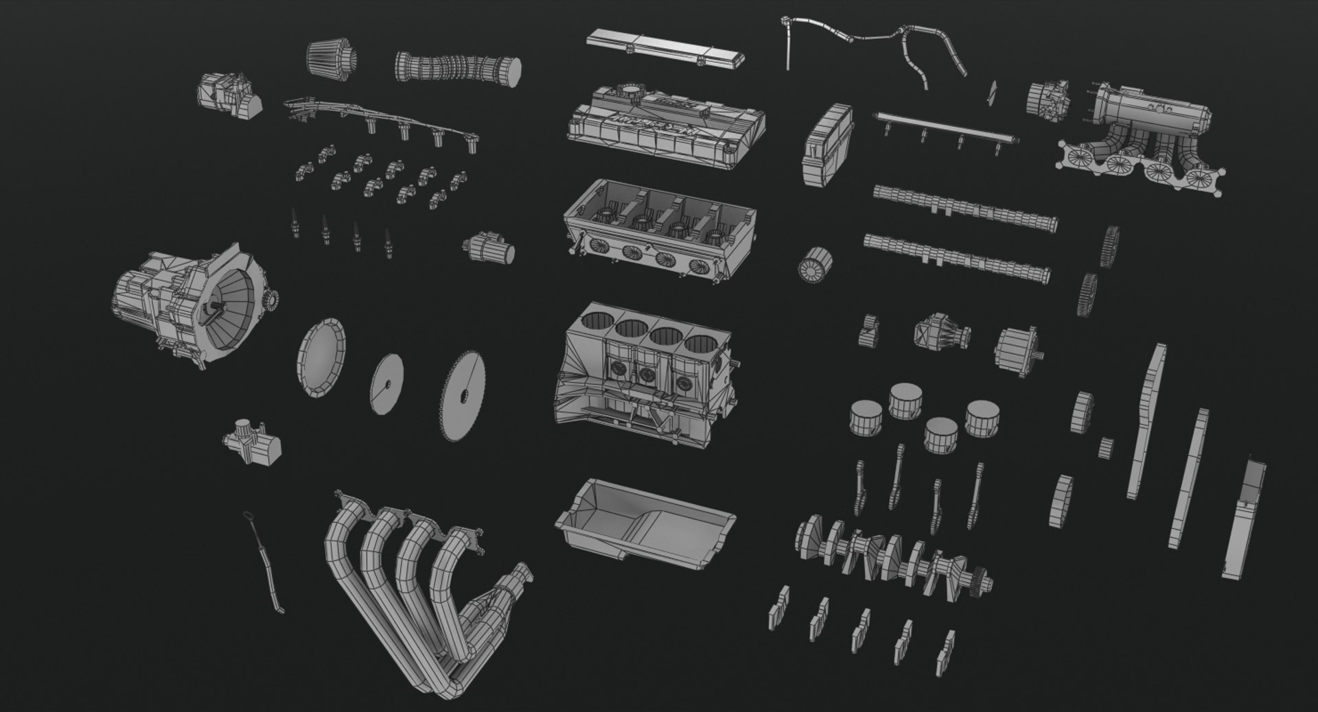 Parts honda b16b 1 3D model - TurboSquid 1442897