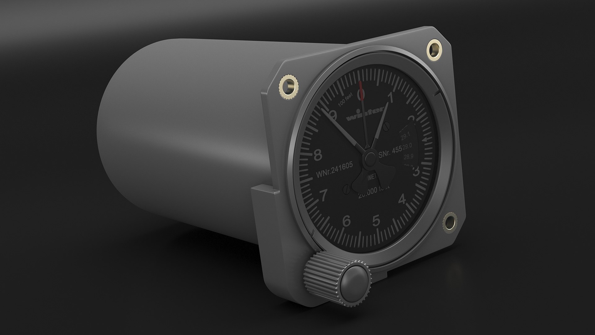 3D Aircraft Altimeter - TurboSquid 2205398